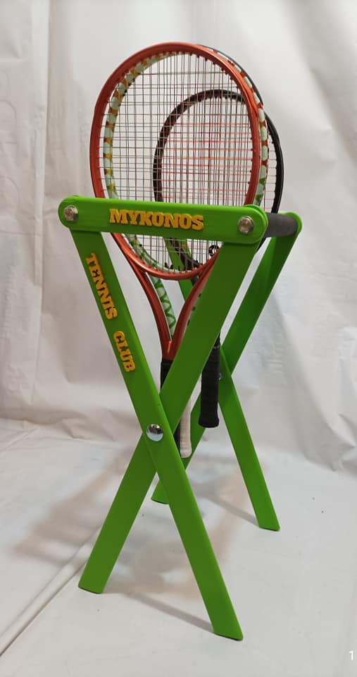 Tennis racket stand -holder "ARIS" - racket.gr