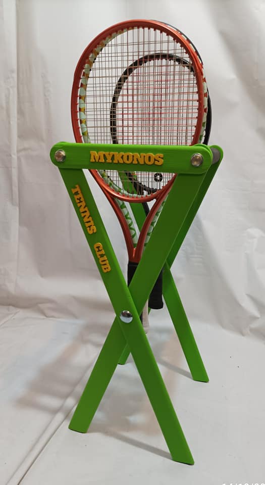 Tennis racket stand -holder "ARIS" - racket.gr